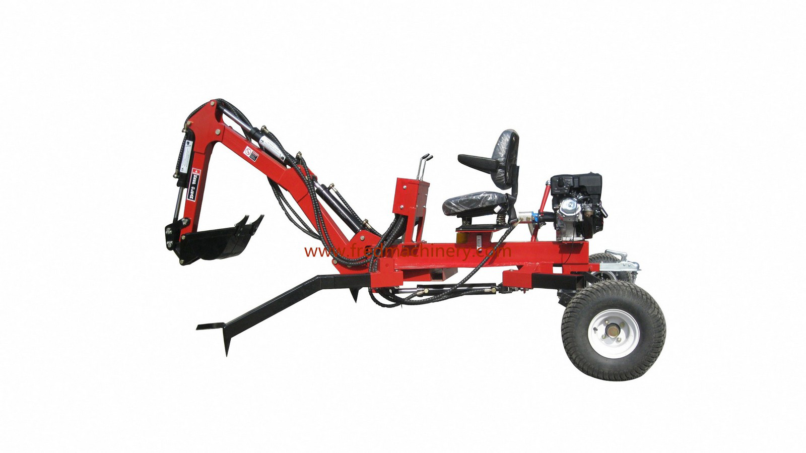 New ATV mini backhoe excavator is designed and manufactured - Weifang ...