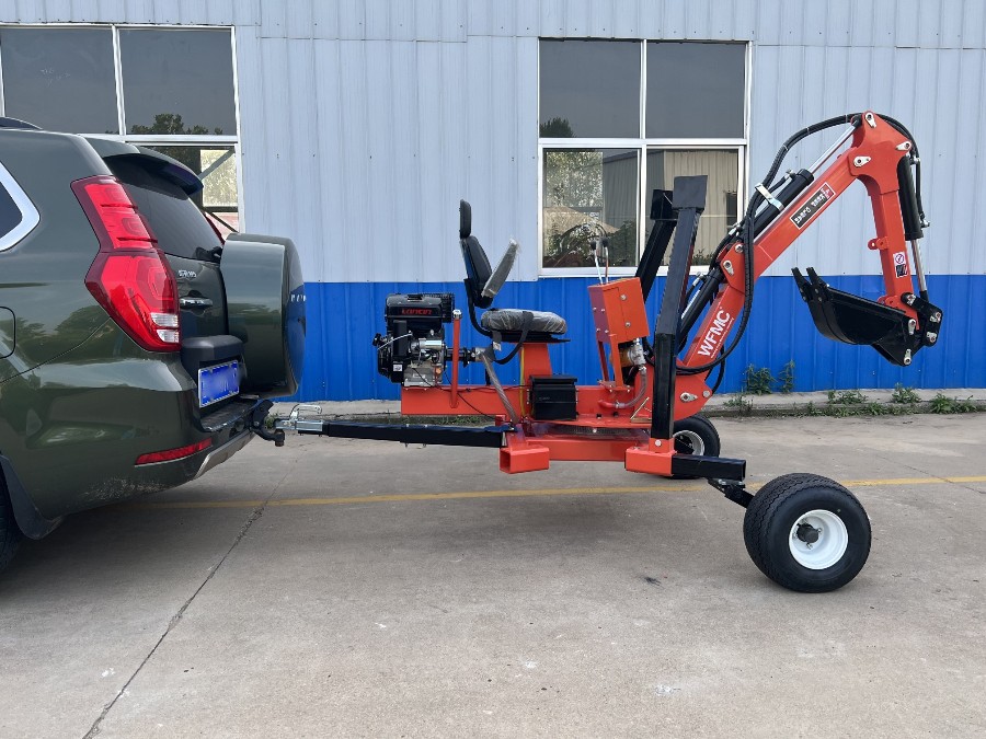 Towable Excavator with 360° Rotation - Buy Towable Trailer Backhoe ...